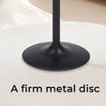 Black 1 Modern Round Pub Table 40 Height 23.6 Diameter Bar-Height Cafe ...