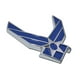 Elektroplate Officially Licensed U.S. Air Force Wings Blue Chrome Metal ...