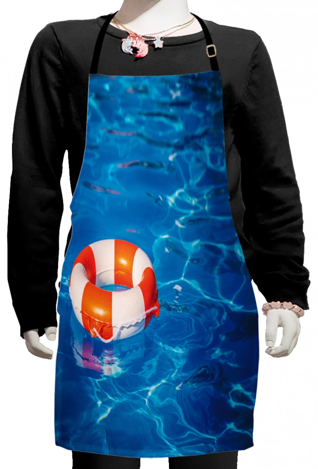 Buoy Kids Apron, Life Buoy in Crystal Clear Swimming Pool Summer ...