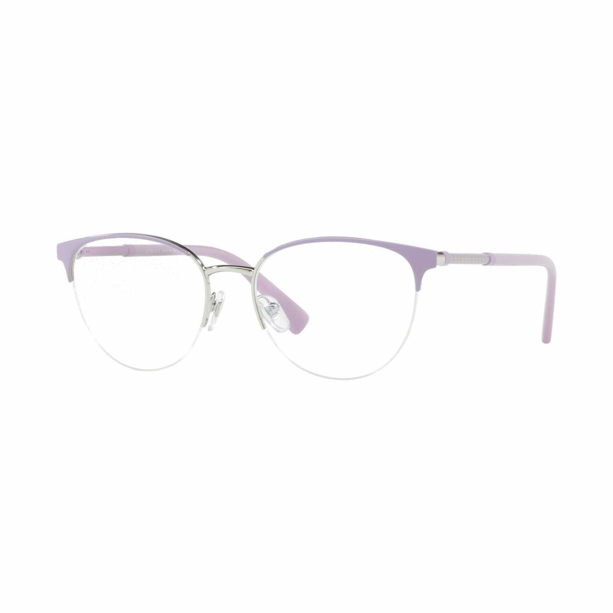 Versace VE1247-1000 Lilac Purple Oval Lentes de metal para mujer ...