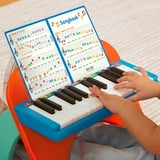 Battat Mini Musician's Piano with Color-Coded Keys and Music, Toddler ...