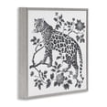 Monochrome Detail Leopard Gray Framed Giclee Art, design by Lettered ...