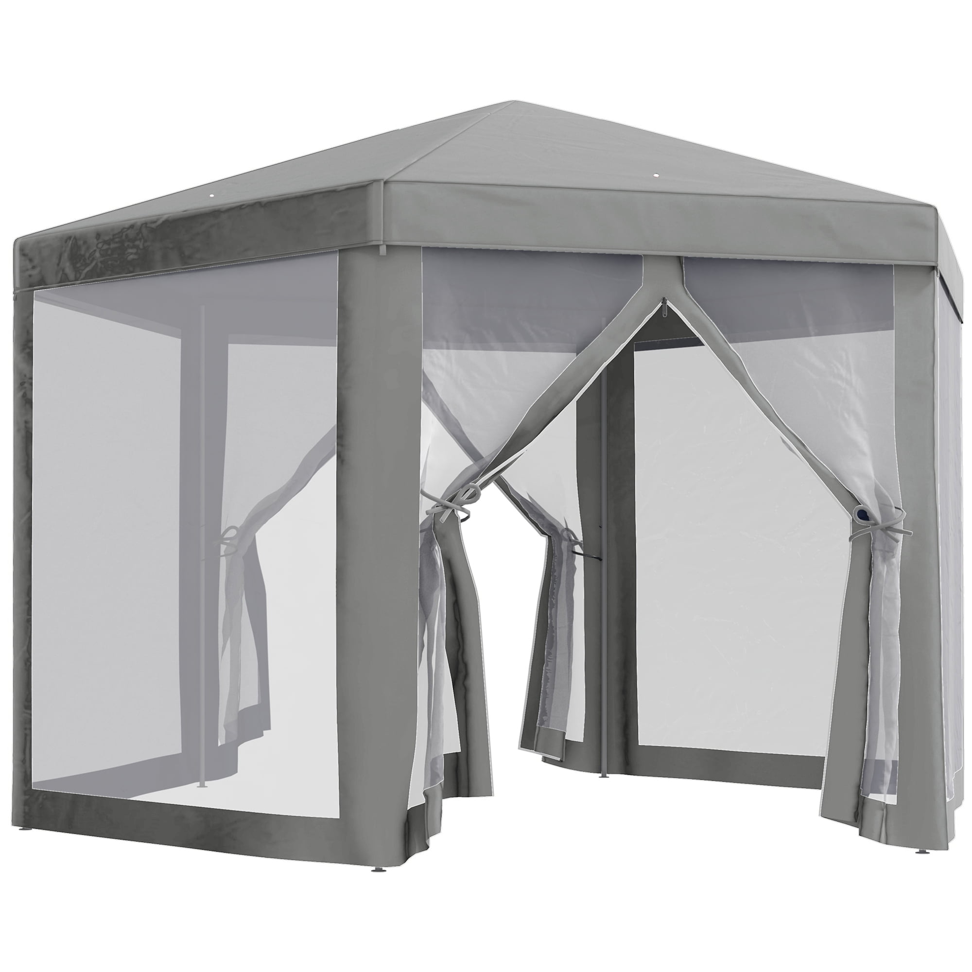 Click here for Outsunny Hexagon Party Tent  Patio Gazebo With Net... prices