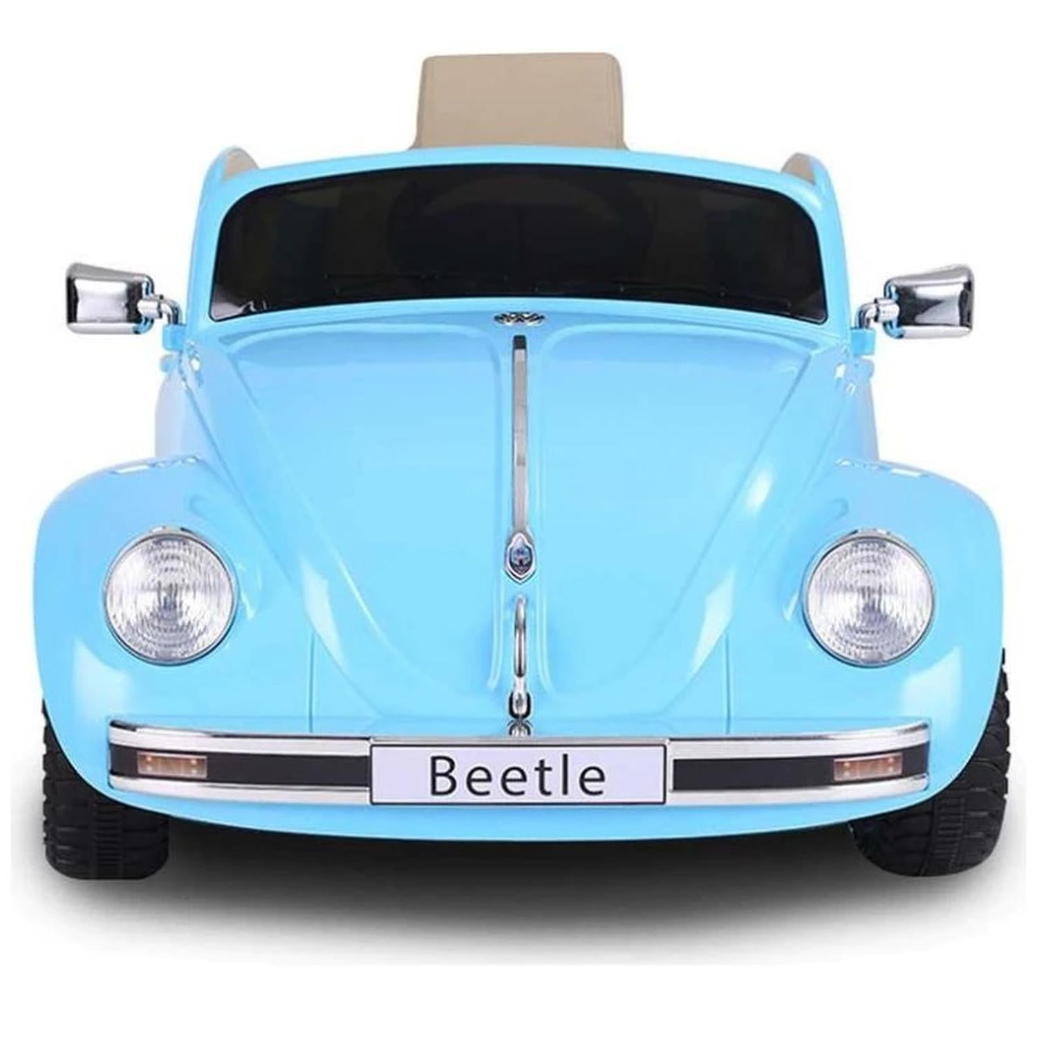 Carrito Montable Eléctrico Volkswagen Beetle 12v celeste S | Walmart en ...