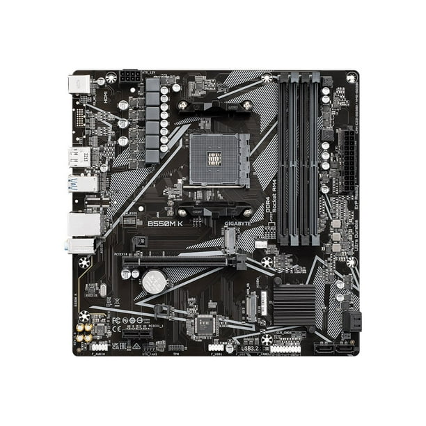 Gigabyte B550M K - 1.0 - motherboard - micro ATX - Socket AM4 - AMD ...