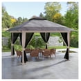 13x13 Pop Up Gazebo Canopy Tent - Instant Shelter with 2-Tier Roof ...