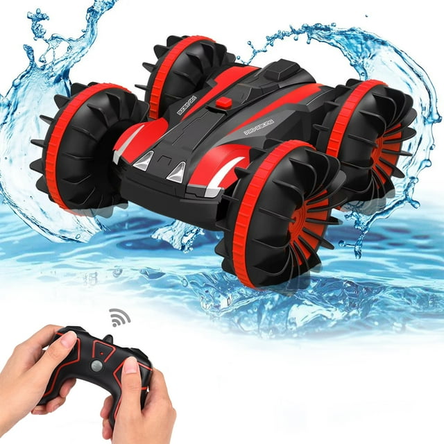 Remote Control Car 4WD - Amphibious RC Car 2.4GHz Double Sided 360 ...