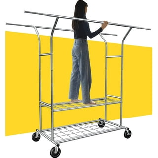 620lbs Heavy Duty Garment Rack 6 Tiers Black Metal Clothing Rack on ...