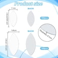 200Pcs 2 Styles Mirror Surface Mosaic Tiles Glass Cabochons for Home ...