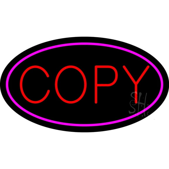 Open Oval Blue LED Neon Sign 13 x 24 - inches, Clear Edge Cut Acrylic ...