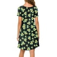 Ppyoung Womens Casual Summer T Shirt Dress Short Sleeve Boho Beach Midi Dress With Swing Hem