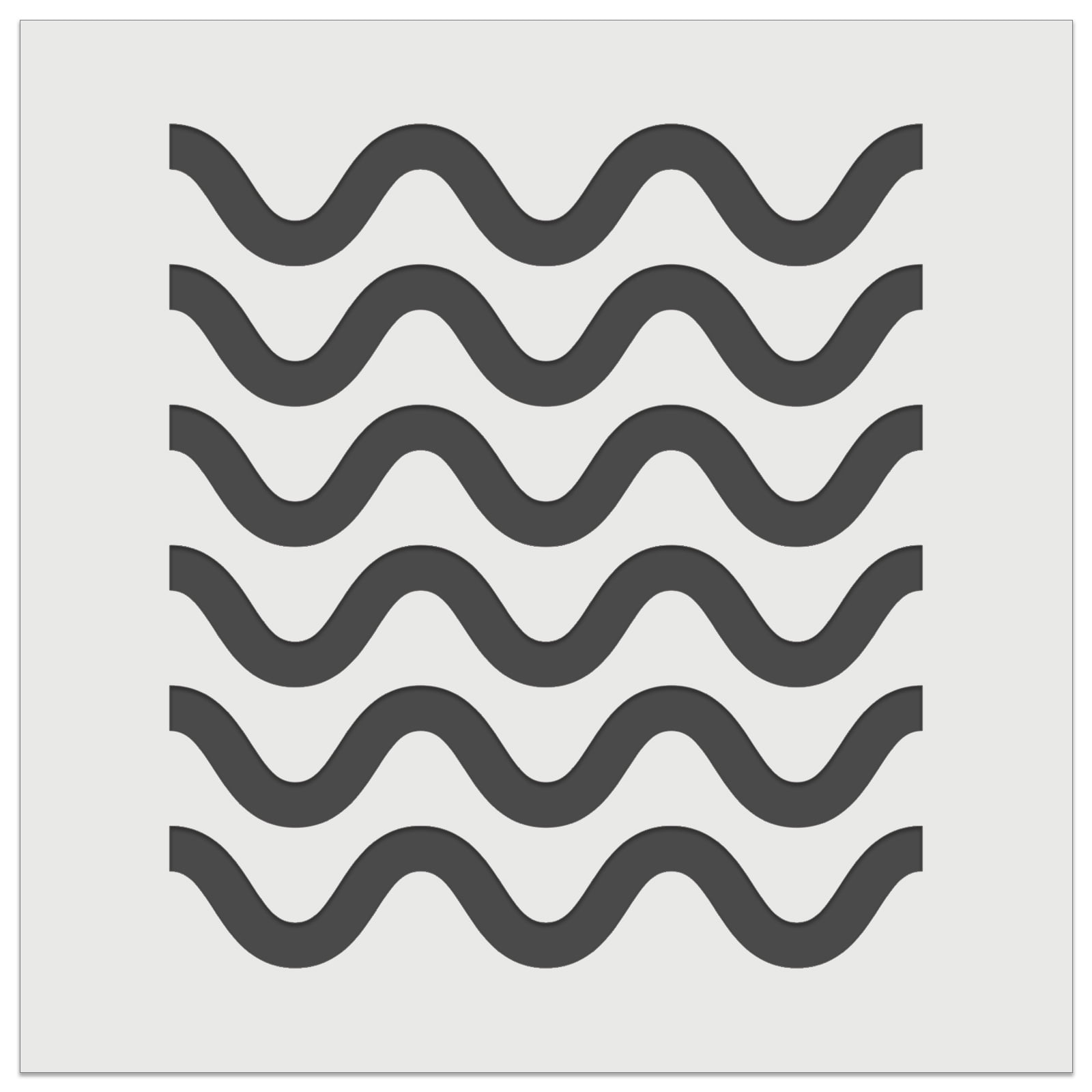 Wavy Line Pattern DIY Cookie Wall Craft Stencil - 3.5 Inch - Walmart.com