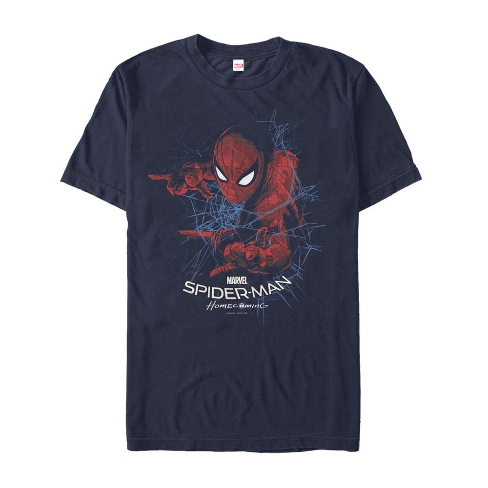Marvel - Marvel Men's Spider-Man Homecoming Web Frame T-Shirt - Walmart ...