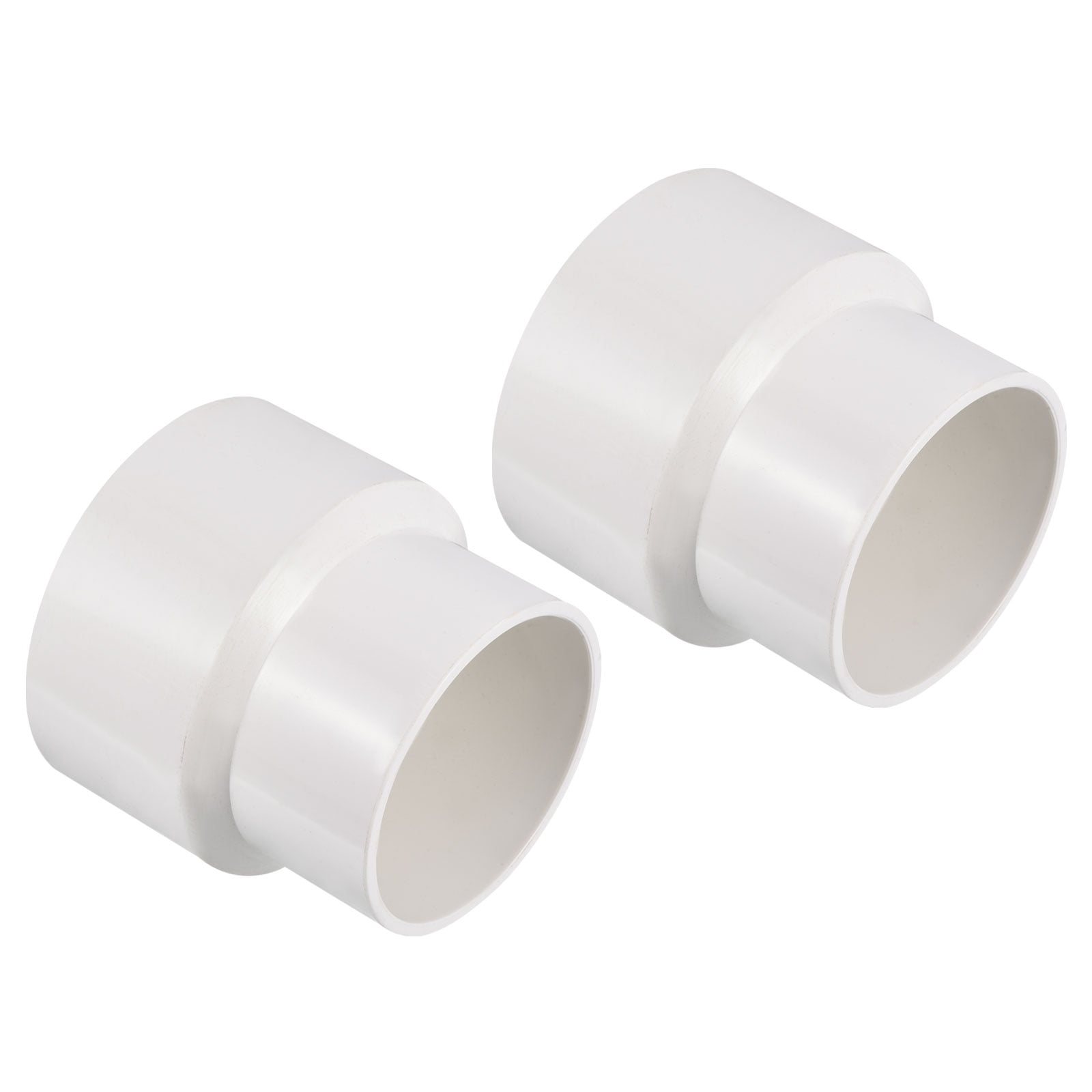 Uxcell 110x90mm PVC Reducer Pipe Fitting Straight Coupling Connector ...