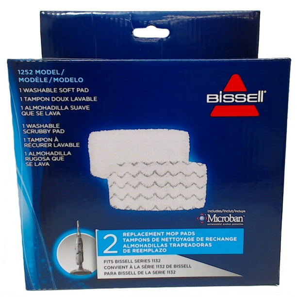 Bissell Symphony Hard Floor Vacuum & Steam Mop Pad Kit, Fits 1132 ...