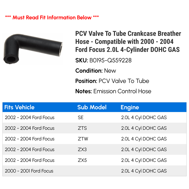 2000 Ford Focus Pcv Valve Location