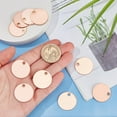 20Pcs Copper Blank Stamping Pendants Metal Flat Round Disc Blank Tag ...