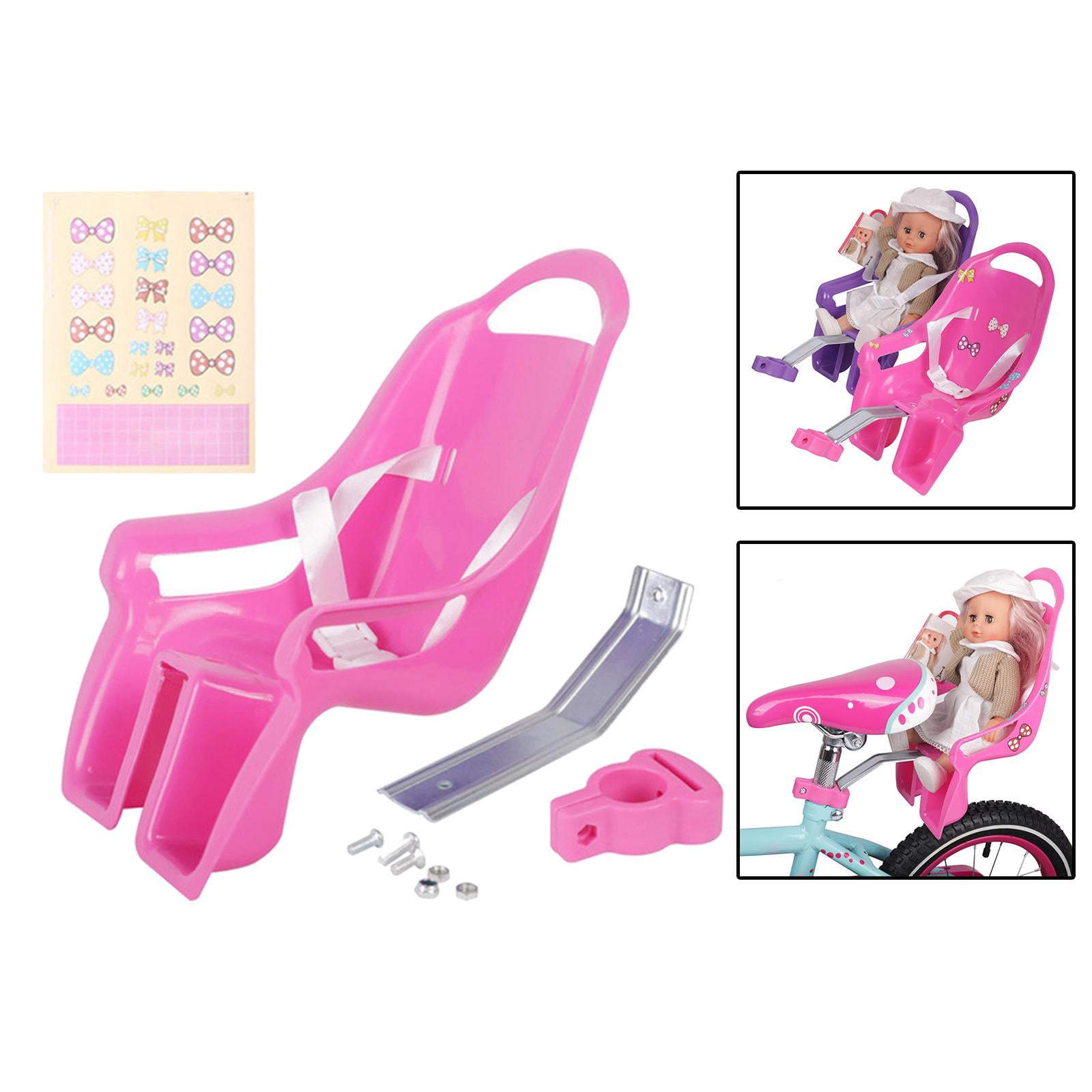 Girls Bike Doll Seat Doll Bike Seat with DIY Decals Birthday Gifts for ...