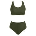 2025 New Women High Plus Size Swim Shorts For Women Waisted Bikini Push Up Two Piece Swimsuits