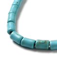 10Strand Turquoise Dyed Beads Strands Column Turquoise 6.5x4.5x4.5mm ...