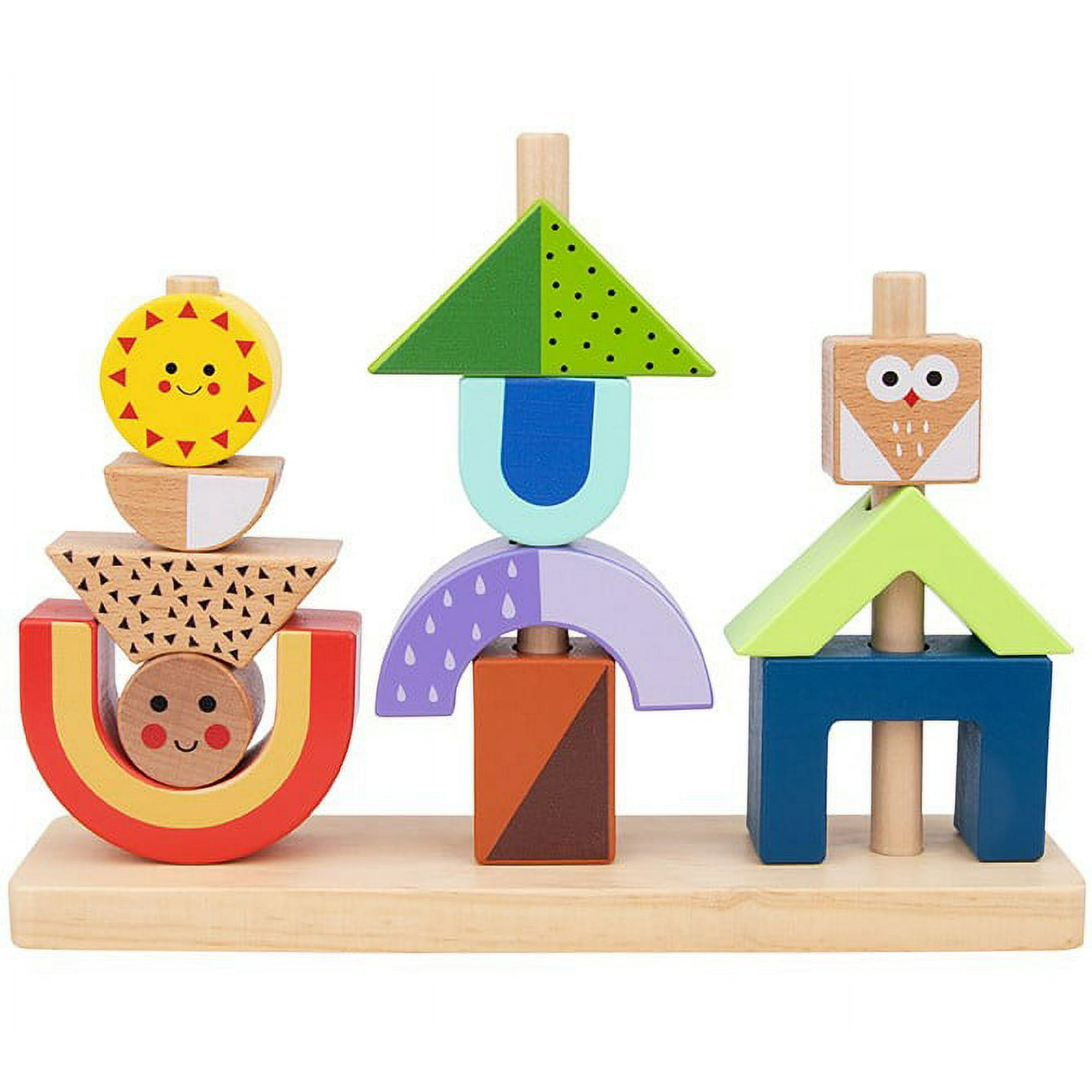 Click here for Tookyland Day And Night Stacker - 14pcs - Wooden S... prices