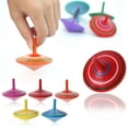 Mini Portable Spinner Toys Colorful Gyroscopes Children Wooden Made ...