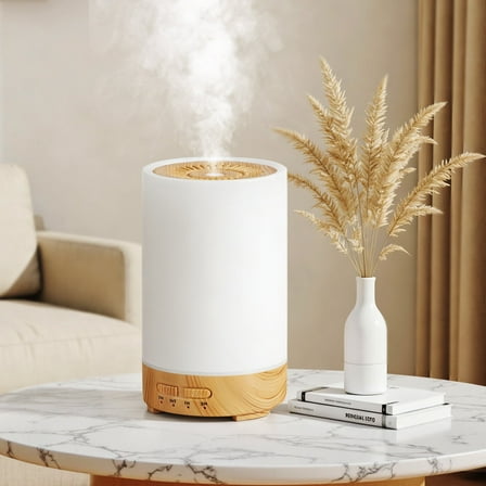 Humidifiers,Led Alarm Oil 300ml Diffuser With Clock 7 Color Time ...