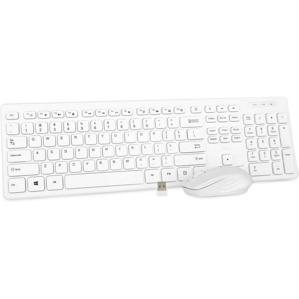 SHIBA-Wireless Keyboard and Mouse Combo, Full-Size Computer Keyboard ...