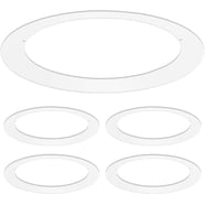 JSP Manufacturing 6" Halo Ceiling Cover, Plastic White Light Trim Ring ...