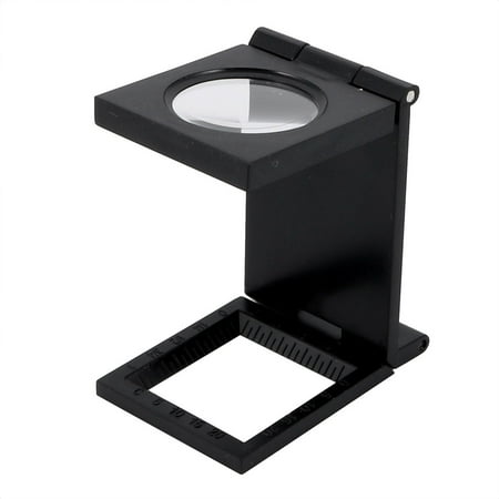 Three-Folding Mini 10X Magnifying Illuminated Magnifier Eye Glass Lens ...