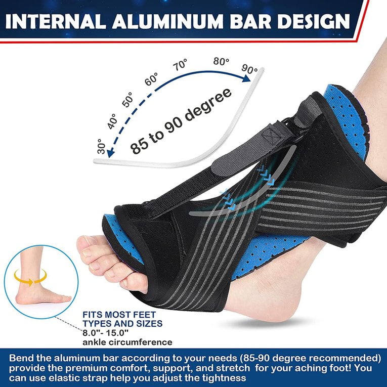 Breathable Foot Support Plate Drooping Ankle Orthosis Foot Splint ...