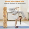 Homotte Fitness Props: Wooden Yoga Dice Set, Workout Game with Exercise ...