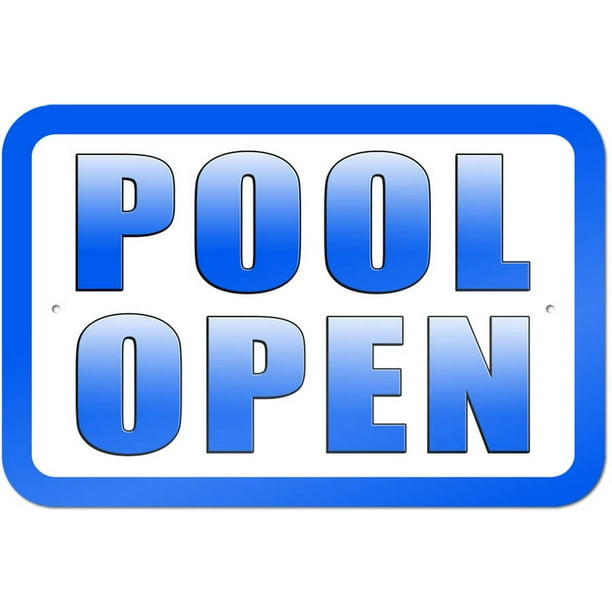 Pool Open Sign - Walmart.com