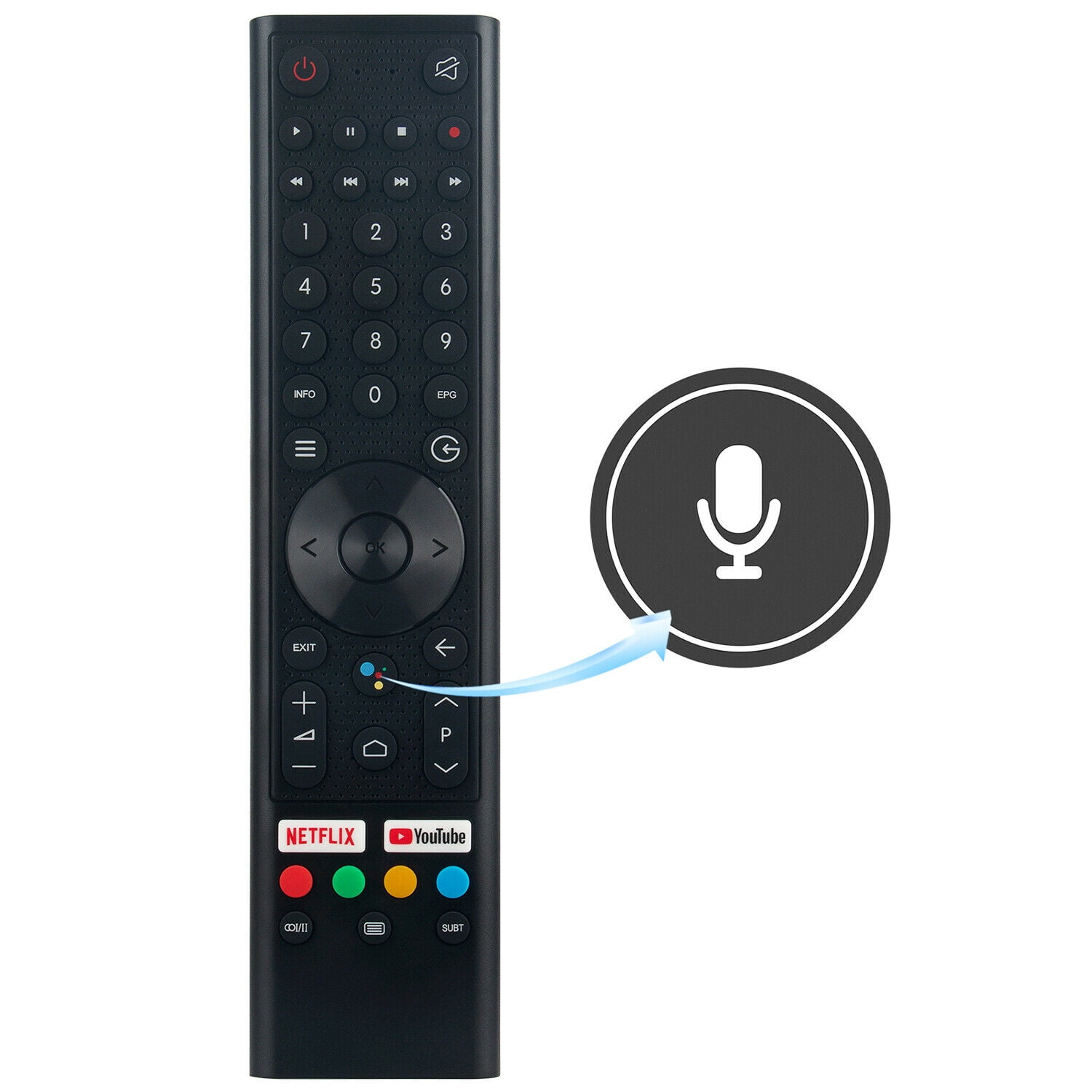 New Voice Remote Control for Caixun 4K UHD HDR TV EC43S1A EC50S1A ...