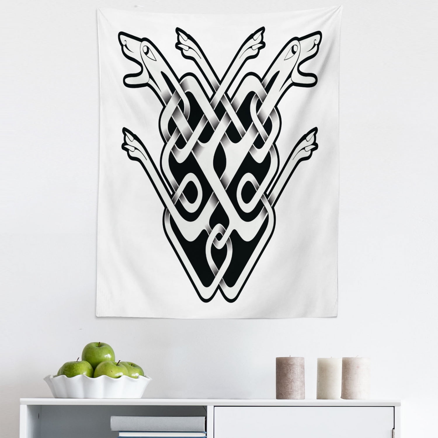 Celtic Tapestry, Old Russian and Byzantine with Interlaced Curvy Lines ...