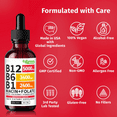 (2 Pack) Vitamin B12 and B6 Liquid Drops, B12 Sublingual Vitamin B ...