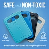 Reusable XL Slim Ice Packs for Lunch Boxes with Handle (4 Pack) BPA ...