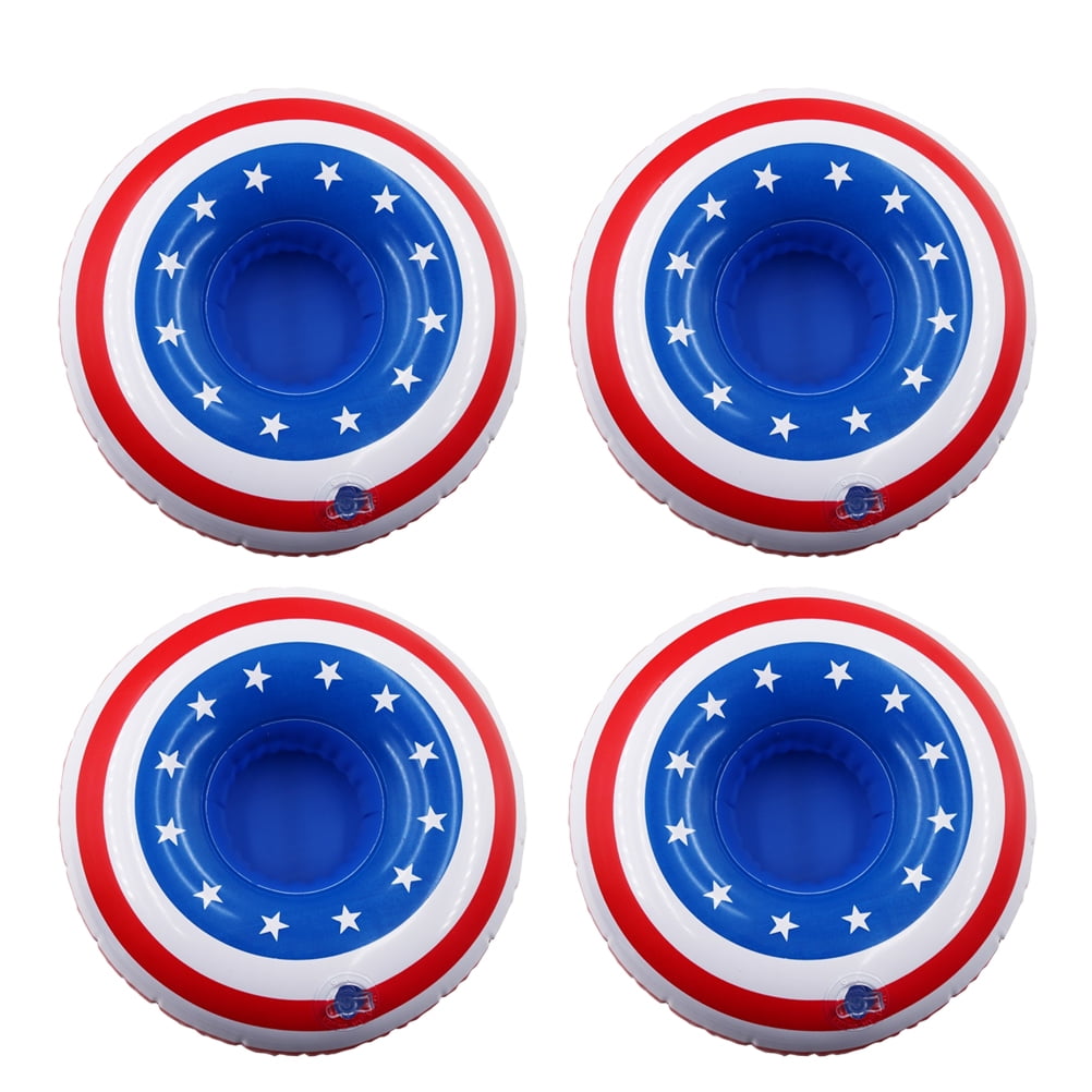Holder Pool Floating Drink Float Cup Beverage Beer Table American Flag ...