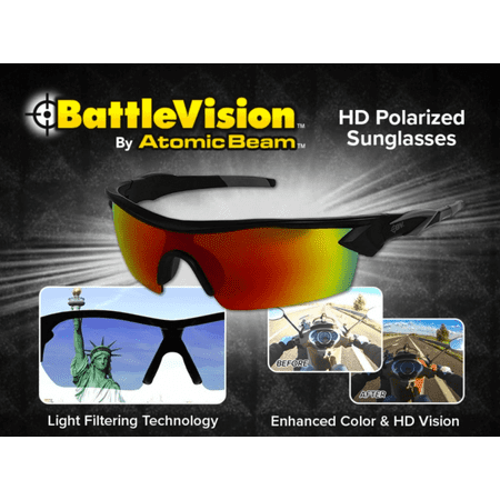 Atomic Beam Battle Vision, Hi-Tech HD Polarized Sunglasses Polymer ...