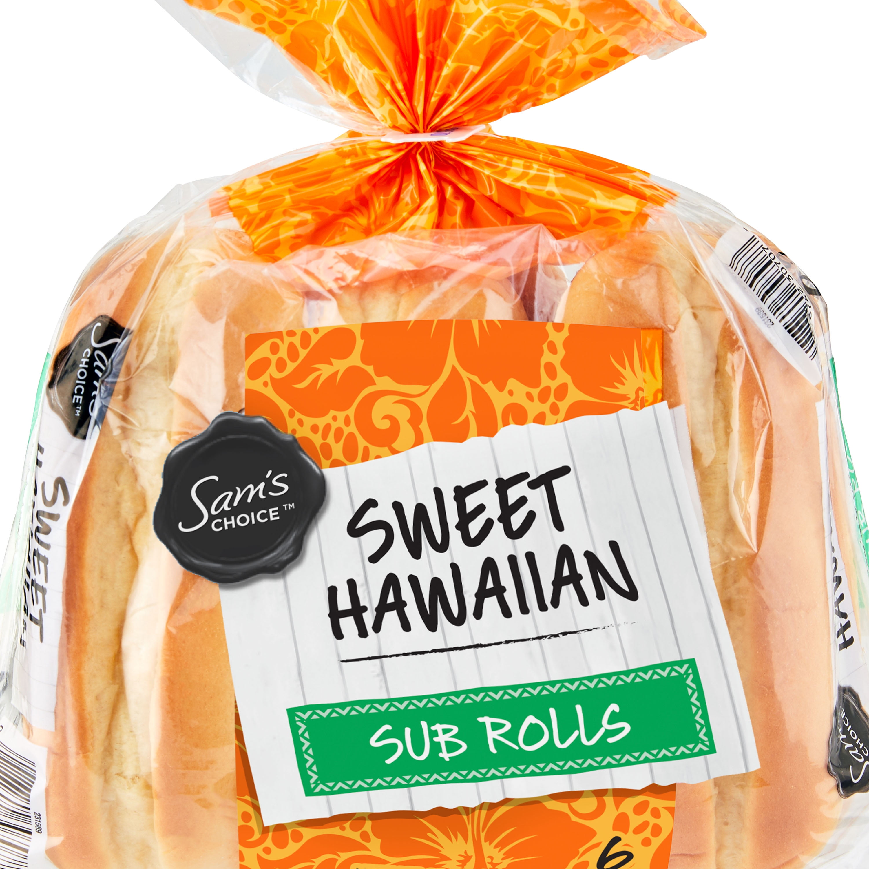 Sam's Choice Sweet Hawaiian Sub Rolls, 12 oz, 6 Count - Walmart Business