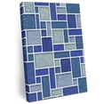 Abstract Grid Canvas Wall Art for Living Room, Minimalist Blue Mint ...
