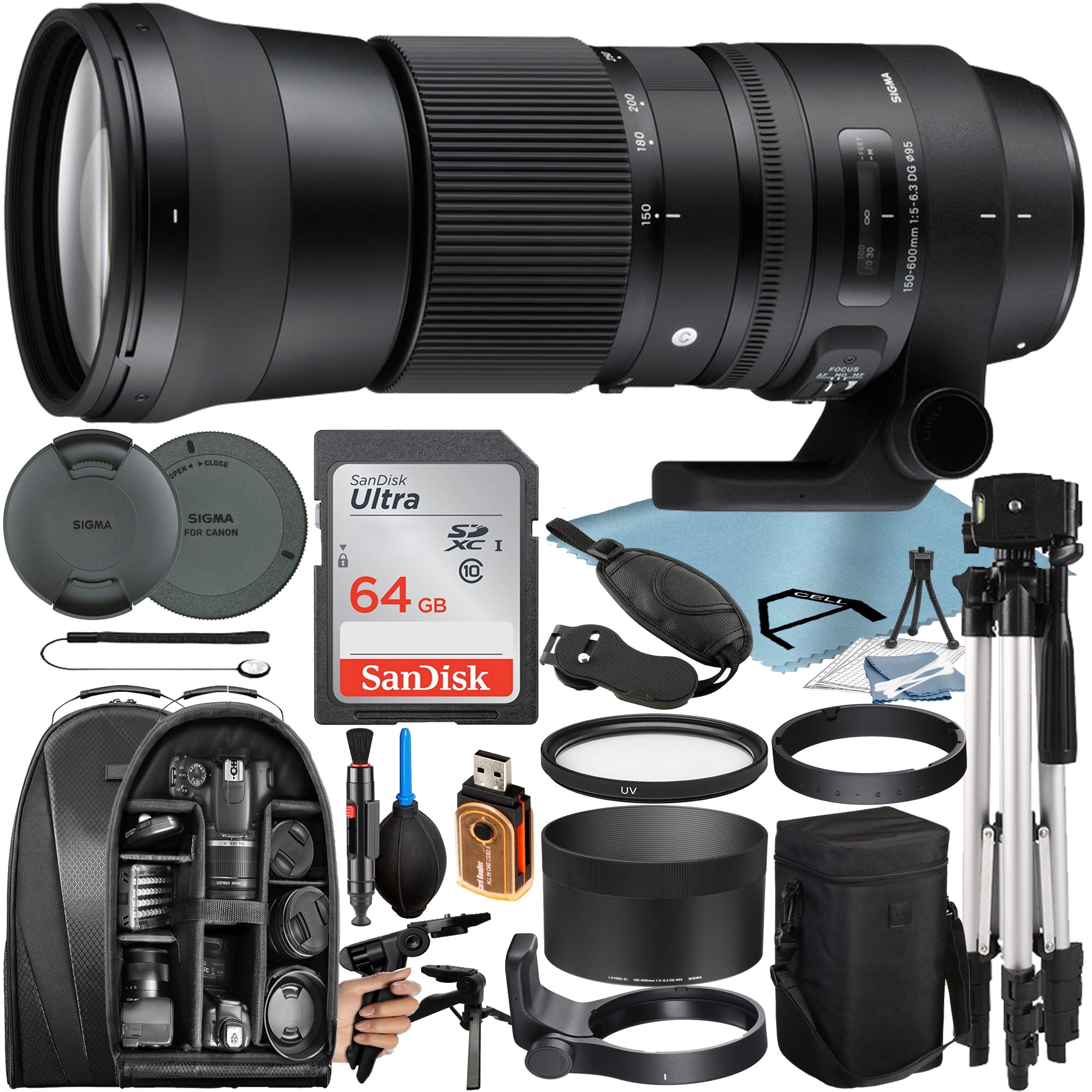 Sigma 150-600mm F/5-6.3 DG OS HSM Contemporary Lens for Canon EF with ...
