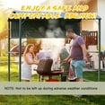 Outsunny 7FT Outdoor Grill Gazebo, Sun Shade BBQ Canopy with Servings ...