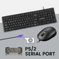Perixx PERIDUO-117P Wired PS2 Keyboard and Mouse Combo, Full-Size, 5 ...