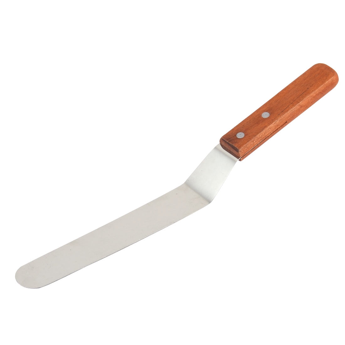 Cake Spatula Wood Handle Bending Cream Butter Smooth Flat Scraper 8 ...