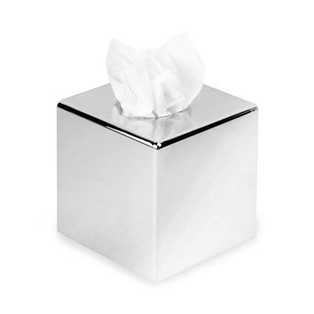 Tissue Box Holders Cube Mirror Square Tissue Box Cover Holder Kleenex ...