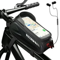 Bike Frame Tube Bag with Touchable Phone Holder - Bicycle Waterproof ...