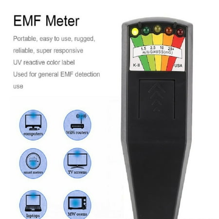 TOOAD Détecteur de champ magnétique Emf Meter avec piles 9v équipement ...