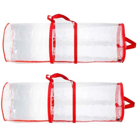 2PCS Christmas Wrapping Paper Storage Bag, Fits 40 Inch Long Rolls ...