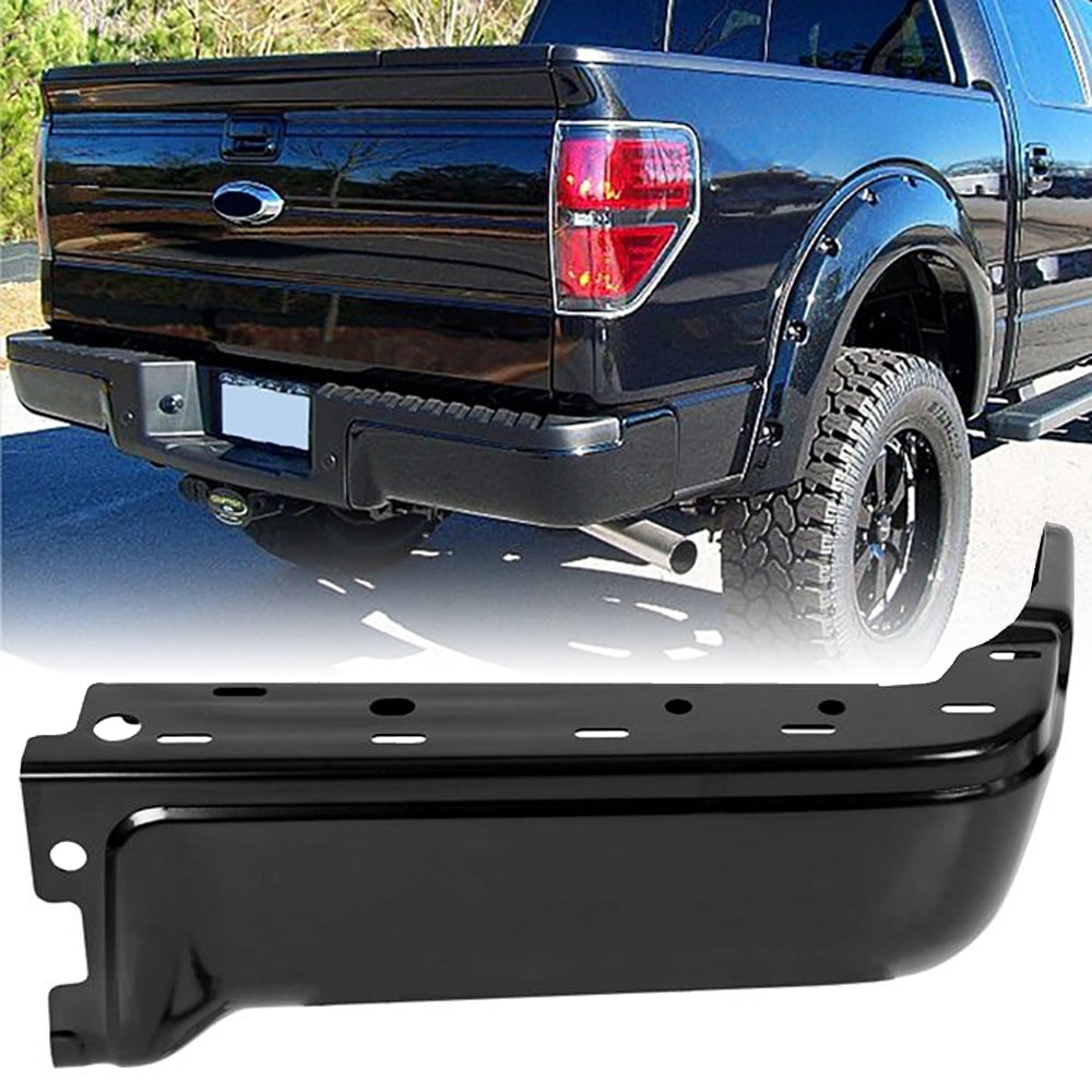 Kojem Rear Steel Step Bumper Face Bar End Caps Black Pickup Passenger ...